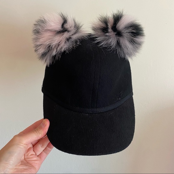 Charlotte Simone | Accessories | Charlotte Simone Wool Hat With Fox Fur ...